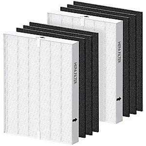 2-Pack Airmega AP-1512HH Filter Replacement for Coway Airmega AP-1512HH and 200M Air Purifiers, 2 True HEPA and 6 Carbon Pre-Filters, Compared to Part # 3304899