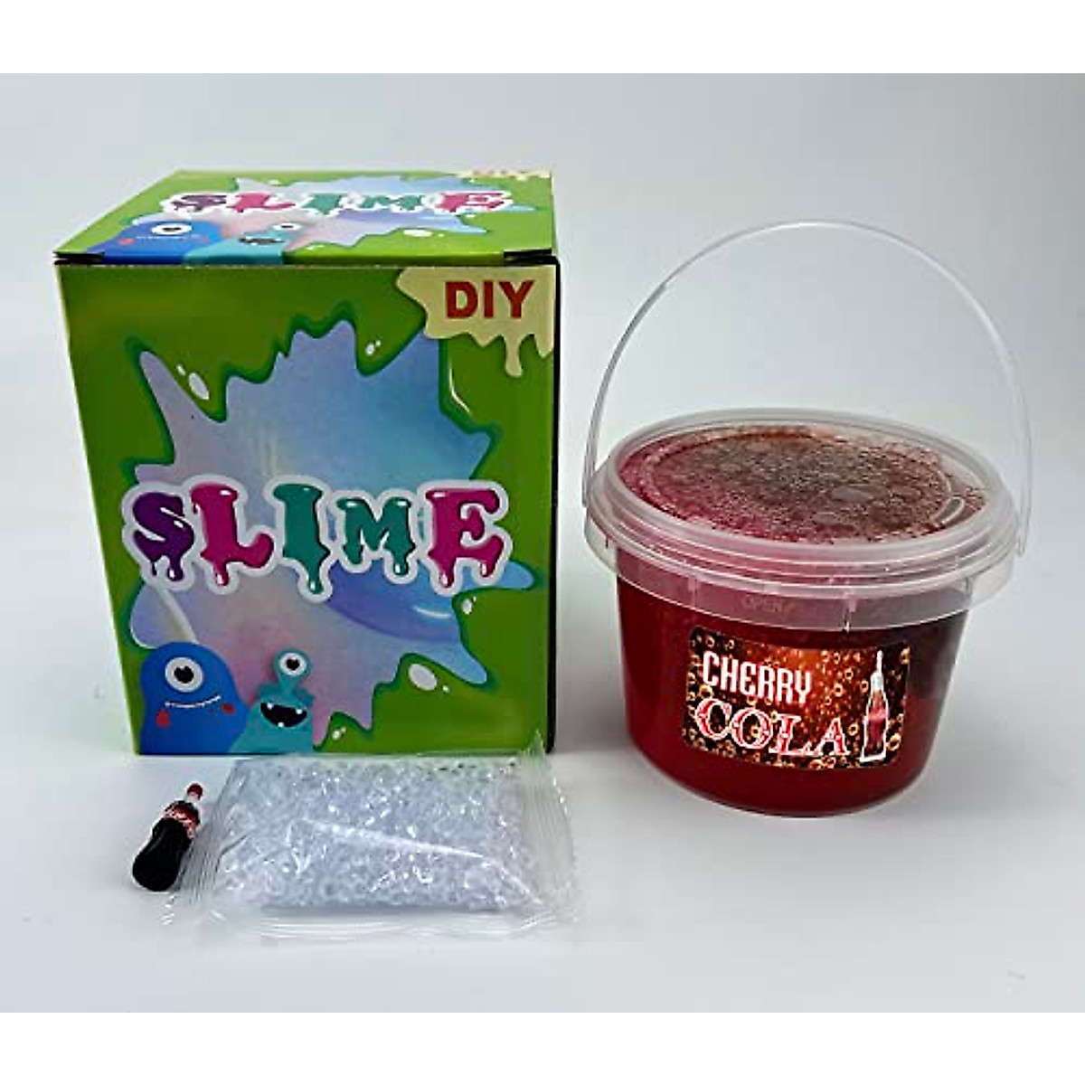 Newest Crunchy Fishbowl Bead Slime, Sugar Blitz for Girls Boys, Crunchy DIY Slime kit，Super Soft and Non-Sticky，Best for Girl and Boys Birthday Gifts， Party Favors, Christmas Stocking Stuffers.