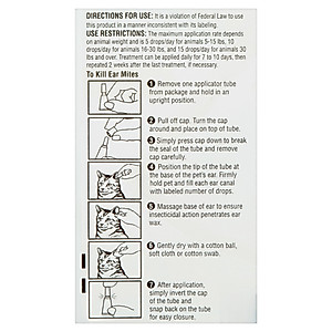 Hartz Ear Mite Treatment for Cats-3 Pack Package May Vary