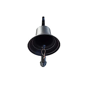 NACH JS-90-091 Classic Fine Cast Iron Rustic Hanging Doorbell, 8.5 x 5 x 6.5 Inches, Small, Black