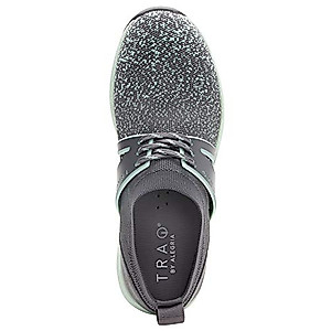 TRAQ by Alegria Qool Womens Smart Walking Shoe Mint 10 M US