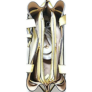 Michael Kors Emilia Small Satchel Crossbody Buttercup Yellow Pebbled Leather