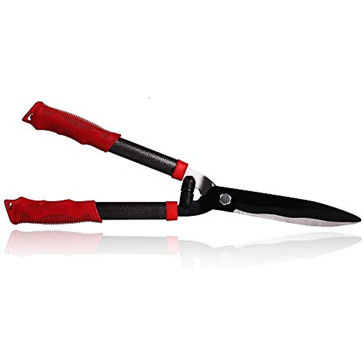 OARA Garden Hedge Shears forTrimming Borders, Boxwood, and Bushes, Hedge Clippers & Shears with Comfort Grip Handles,21 Inch Carbon Steel Bush Cutter