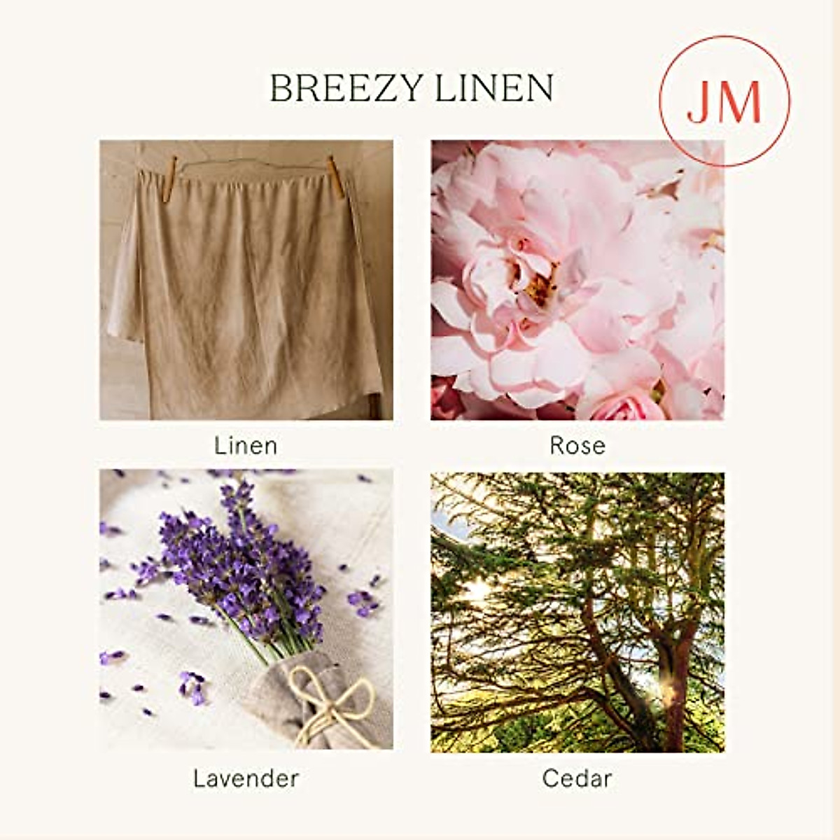 LA JOLIE MUSE Scented Candle, Candles for Home Scented, Linen Scented Candle, 8 oz 50 Hours Burn, Candles Gift for Women & Men