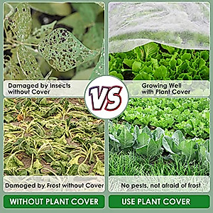 Plant Covers Freeze Protection,10Ft x 30Ft Floating Row Cover,Garden Fabric Plant Cover for Winter,Frost Blanket Cover for Cold Weather,Frost Protection Sun Pest Protection and Covers Outdoor Plants