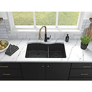 Kohler 28002-1-CM1 K-28002-1-CM1 Kennon Kitchen Sink, 33 in, Matte Black
