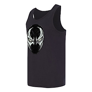 RIVEBELLA New Graphic Spawn Mask Mcfarlane Novelty Tee Spawn Men's Tank Top (Black, M)