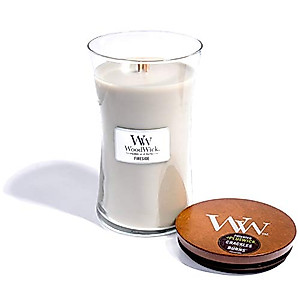 WoodWick Hourglass Scented Candle, Fireside, Large, 21.5 oz.