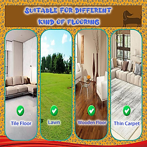 ChiDuoDuo Interactive Dog Ball Toys is Designed to Alleviate Dogs' Boredom,Automatic Rolling & Bouncing, LED Lights&Two Switchable Modes Controlled Remotely,Two Squeaky&Chew Dog Ball Toy, Orange