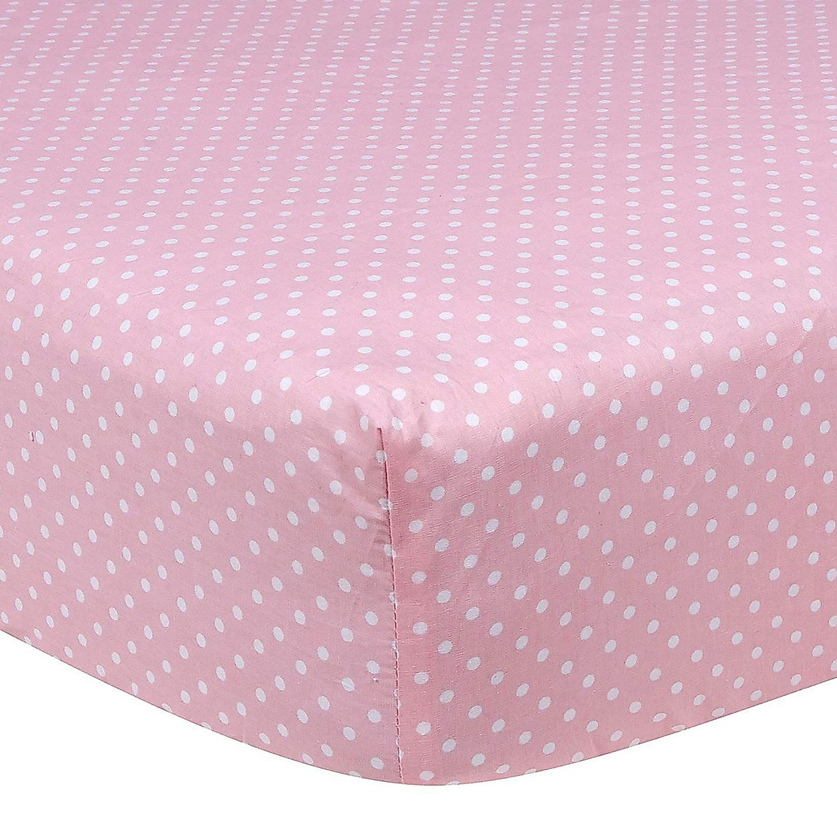 Trend Lab Pinky Sky 3 Piece Crib Bedding Set, Can Be Used As A Blanket Or A Playmat for Tummy Time, Includes Quilt, Fitted Crib Sheet and Skirt