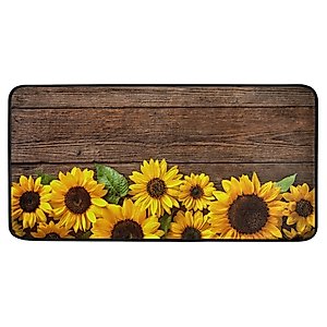 Country Style Sunflower Kitchen mat, Carpet Bedroom 39" x 20", Kitchen Anti Fatigue mat,Cushioned Kitchen mat, Kitchen Runner mat, Kitchen Comfort mat - Yellow