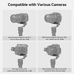 SmallRig RS 3 Mini Quick Release Clamp for DJI RS 3 Mini, for Arca-Swiss Mount Clamp - 4195