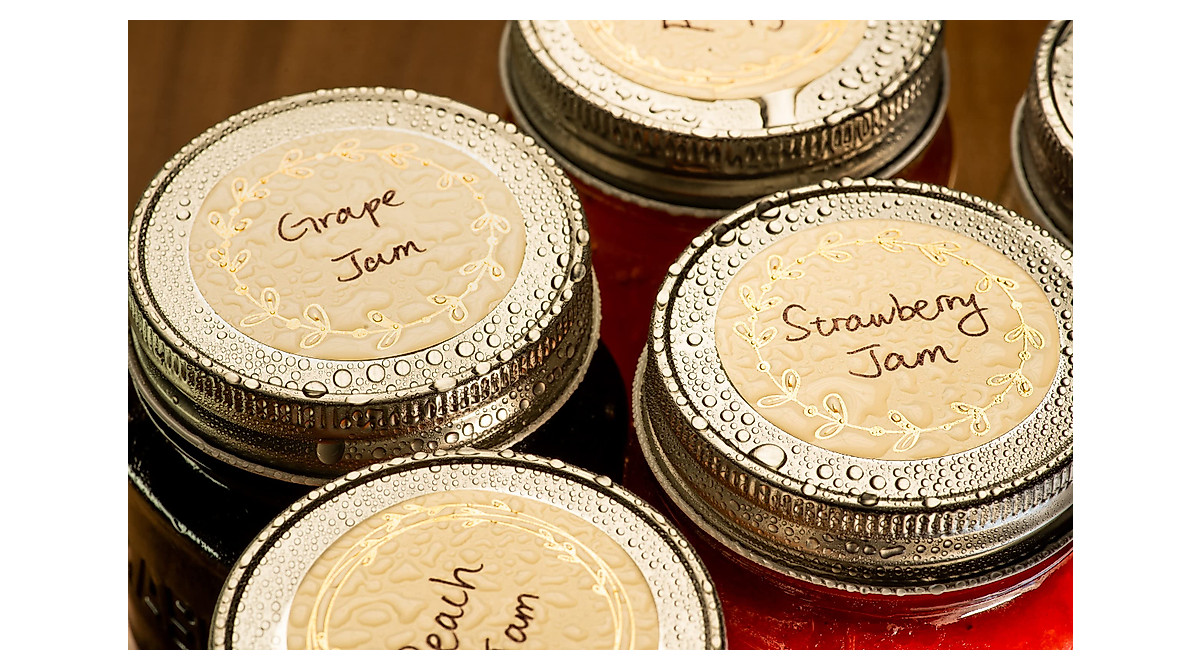 MONEST Waterproof Jar & Pantry Labels - Oil Resistant Stickers