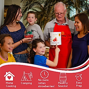 Ready Harvest Freeze Dried Strawberries | Healthy Emergency Snacks | Hurricane preparedness items as survival food | Pantry Staples | #10 Can | 30 Year Shelf Life