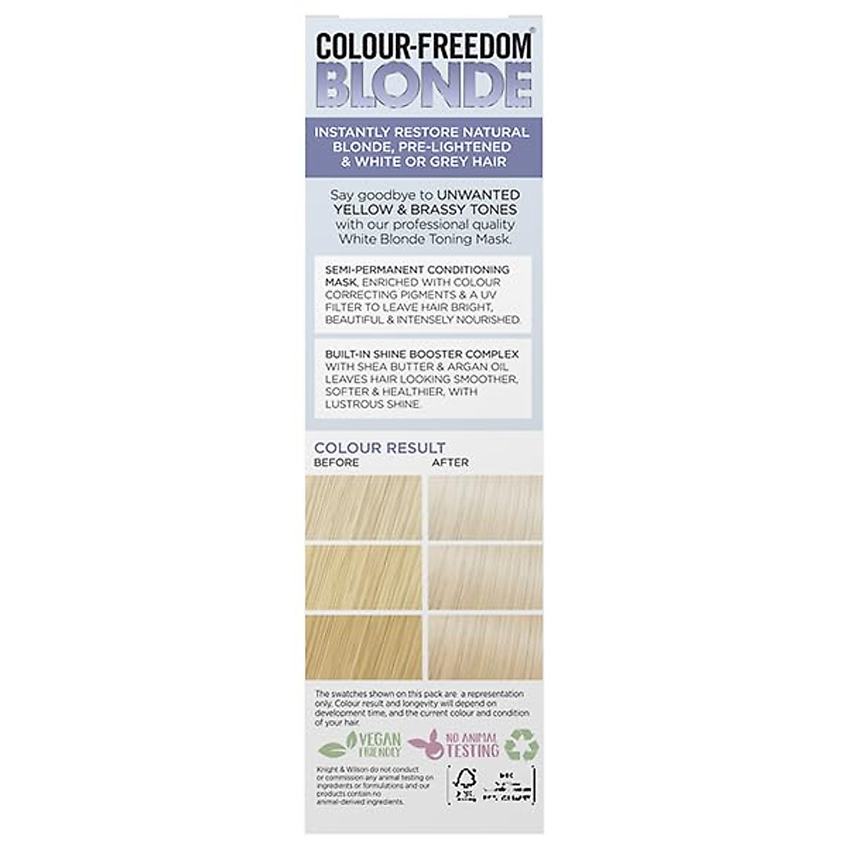 Blonde Hair Toner. Professional Deep Conditioning Hair Mask that Neutralizes Yellow & Brassy Tones. Cruelty Free & Vegan. By Knight & Wilson. 5.07 Fl Oz
