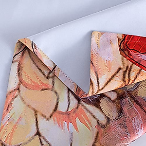 Xiongfeng Floral Curtains Blackout Boho Vintage Window Panels Room Darkening Flowers Print Curtain Drapes with Grommet Thermal Insulated for Living Room Dining Room Bedroom, 52" × 84" , 2 Panels