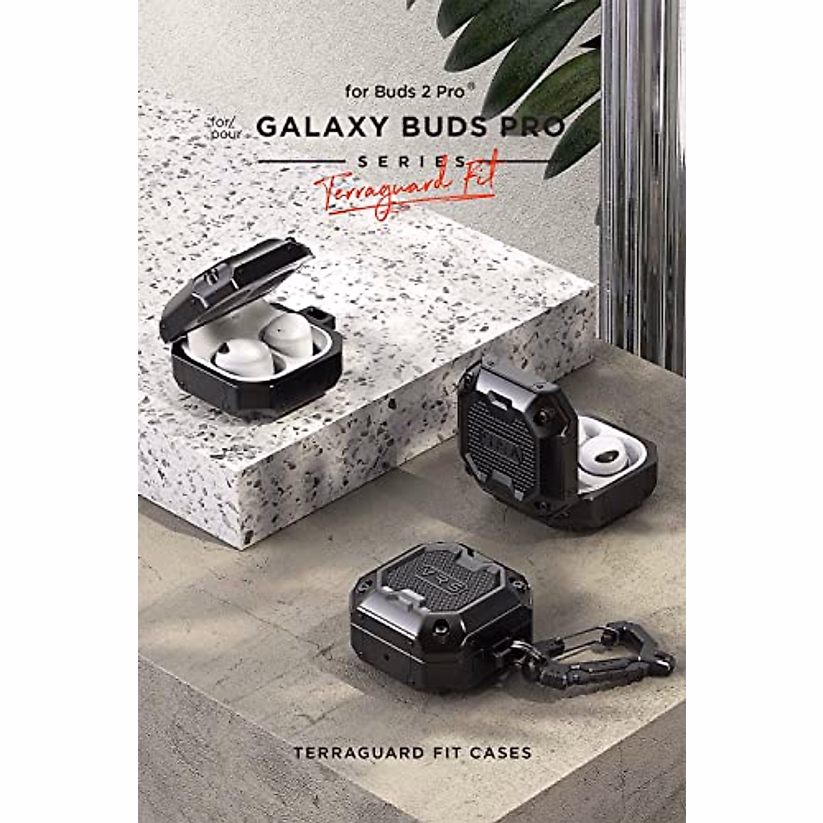 VRS Design Terra Guard Fit Buds Case for Galaxy Buds2 Pro (2022), Galaxy Buds 2 Case (2021), Galaxy Buds Pro Case (2021), Galaxy Buds Live Case (2020)