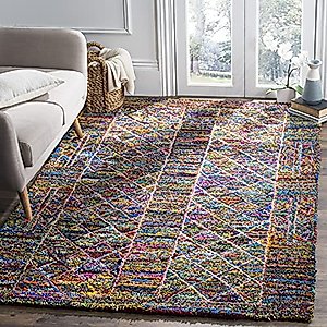 SAFAVIEH Nantucket Collection Accent Rug - 3' x 5', Multi, Handmade Boho Cotton, Ideal for High Traffic Areas in Entryway, Living Room, Bedroom (NAN402A)