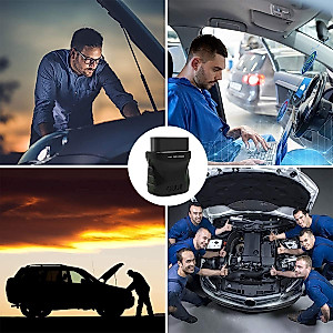 OBD2 Bluetooth 4.0 Diagnostic Scanner Code Reader for iPhone iOS Android iPad PC, Car Auto OBD II Diagnostic Scan Tool for Check Engine Lights, Stable & Fast