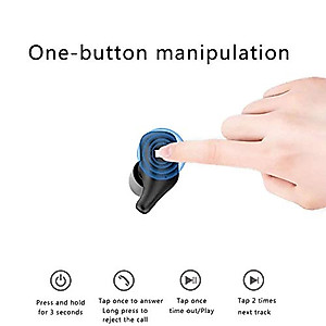 Wireless Earbuds, Bluetooth 5.0 Headphones True Wireless Earbuds Sports in-Ear TWS Stereo HiFi Sound Bluetooth Earbuds 30H Playtime Wireless Earphones with Charging Case for iOS Android [2021 Version]