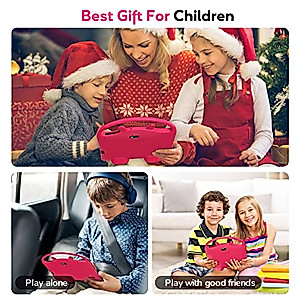 Kids Tablet, 7 inch Tablet for Kids 4GB RAM 64GB ROM, Android 12 Toddler Tablet with Bluetooth, WiFi, Parental Control, Dual Camera, Shockproof Case, YouTube Netflix, Children Tablet for Toddlers