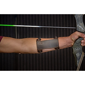 Compact Leather Armguard | Shatterproof Archery | Handmade Leather armguard in The USA