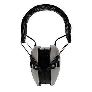Walker's Razor Digital X-TRM Sound-Enhancing Hunting Gun Range Shooting Hearing Protection Electronic Earmuffs with Gel Earpads & Mesh Headband, 2 AAA Batteries Included, Gray