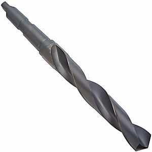 Michigan Drill 202 Series High-Speed Steel General Purpose Drill Bit, 3 Morse Taper Shank, Spiral Flute, 118 Degrees Conventional Point, 23/32" Size (Pack of 1)