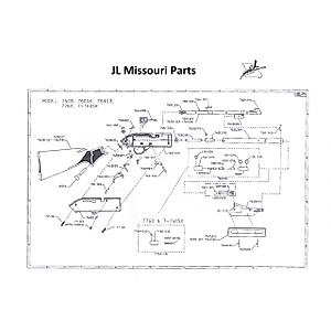 JL Missouri Parts Crosman Pumpmaster 760 B 2100 B Rear Sight Ramp Ad. Pellet BB Gun Air Rifle Part Elevator