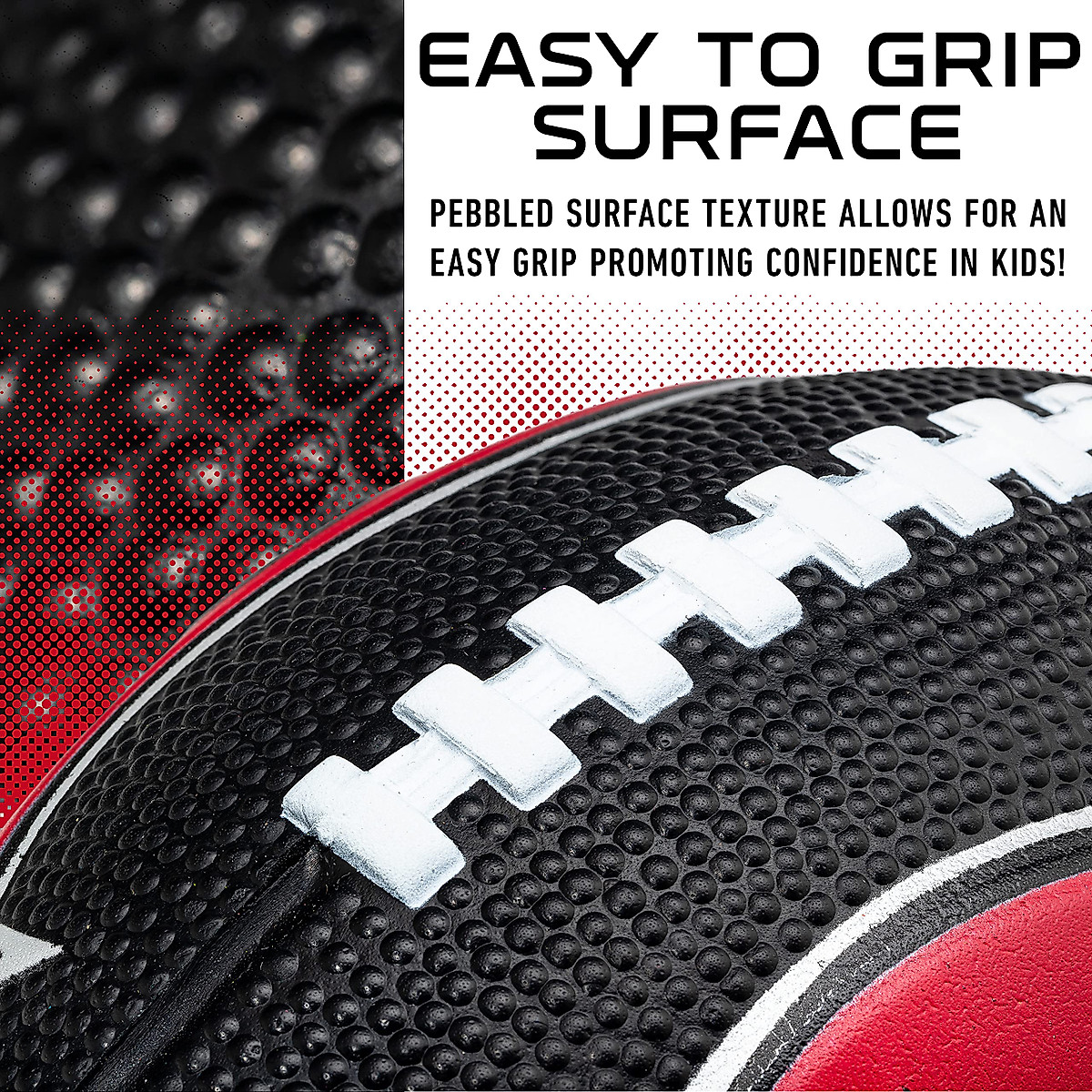 Franklin Sports NFL Tampa Bay Buccaneers Football - Kids Foam Football - Soft Football - Mini Size - Perfect for Gameday - 8.5" 3D Logos!