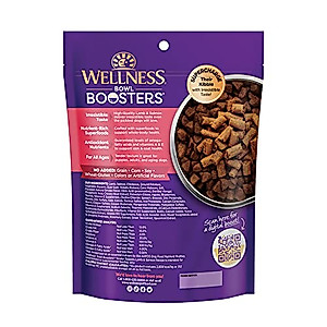 Wellness Tender Toppers (Previously CORE Bowl Boosters), Grain-Free Natural Dog Food Toppers or Mixers, Made with Real Meat (Lamb & Salmon, 8 oz Bag)