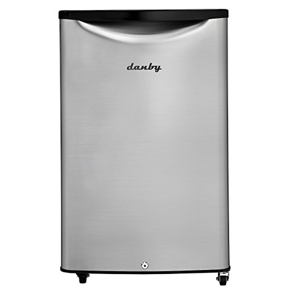 Danby DAR044A6BSLDBO 4.4 Cu.Ft. Outdoor Mini Fridge, IPX4-Rated Stainless Steel Look All Refrigerator for Patio, Cabana, Pool Bar, E-Star Rated, Spotless Steel