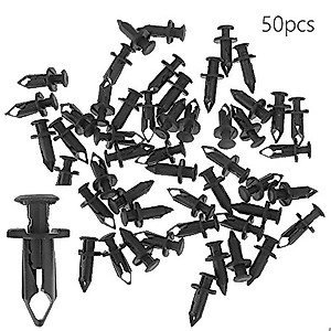 Plastic Fender Clips Body Rivets Replacement for Honda Rancher Foreman Rubicon Rincon TRX680 TRX650 (50-Pack)