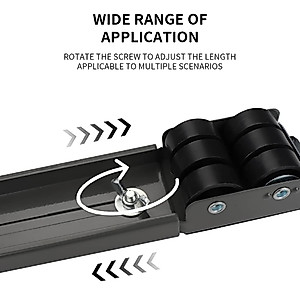 Baisiky Furniture Dolly Mobile Roller, Extendable Appliance Rollers Mobile Washing Machine Base, Fridge Stand Moving Cart for Washing Machines, Refrigerators(Black)