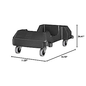 Rubbermaid Trolley for Slim Jim Container - Black