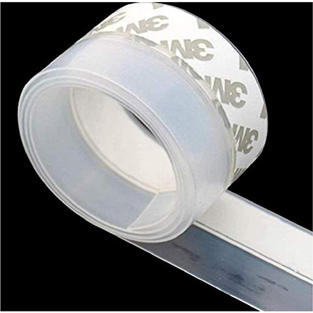 Zengest Door Strip Bottom, House and Glass Shower Door Seal Strip for Side of Door(Transparent), 1" x 16.4'