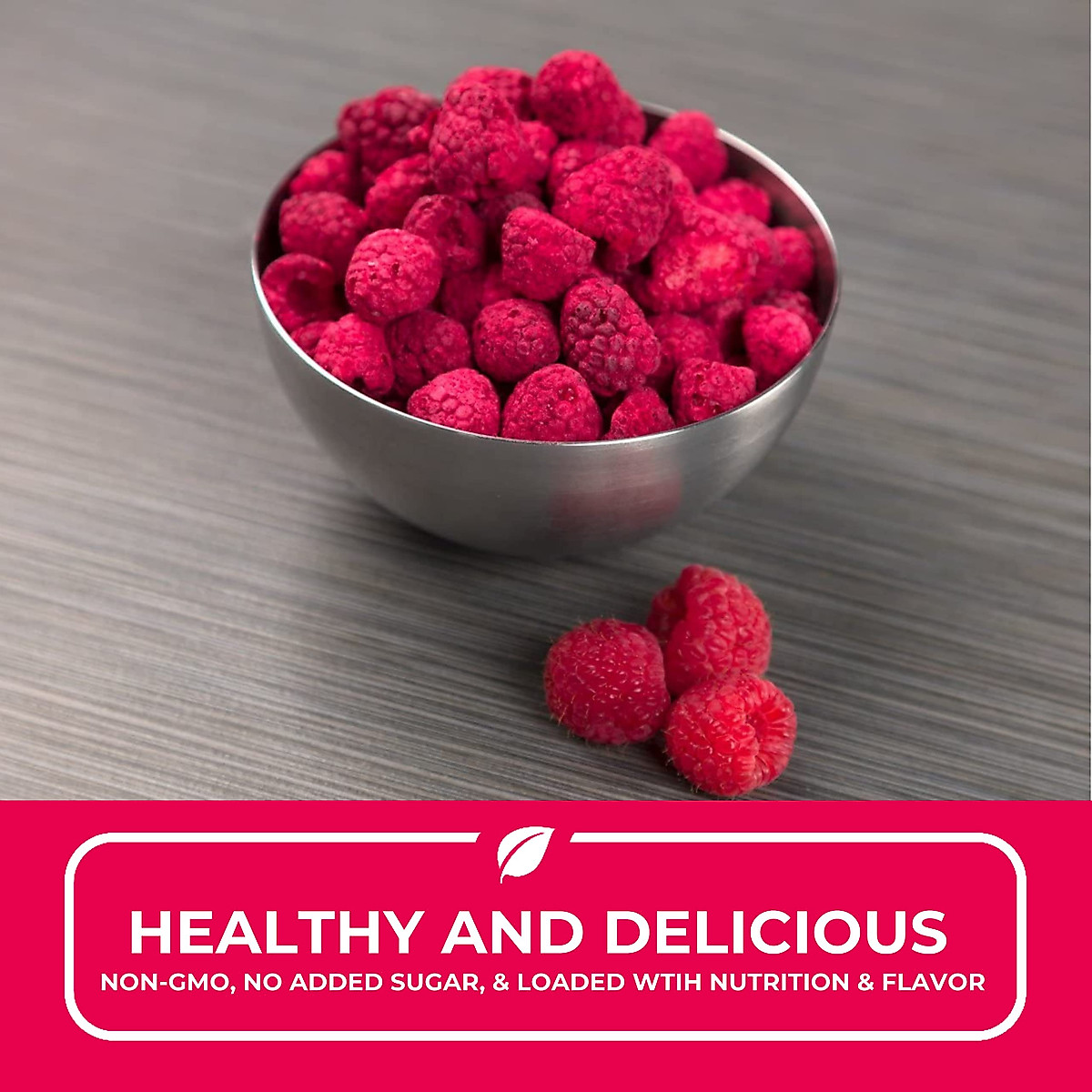 Nutristore Freeze Dried Raspberries | 100% Natural, Healthy Fruit Snacks Bulk | Premium Quality & Crispy Fresh Taste | Emergency Survival Food Supply | #10 Can | 20 Servings | 25 Year Shelf Life