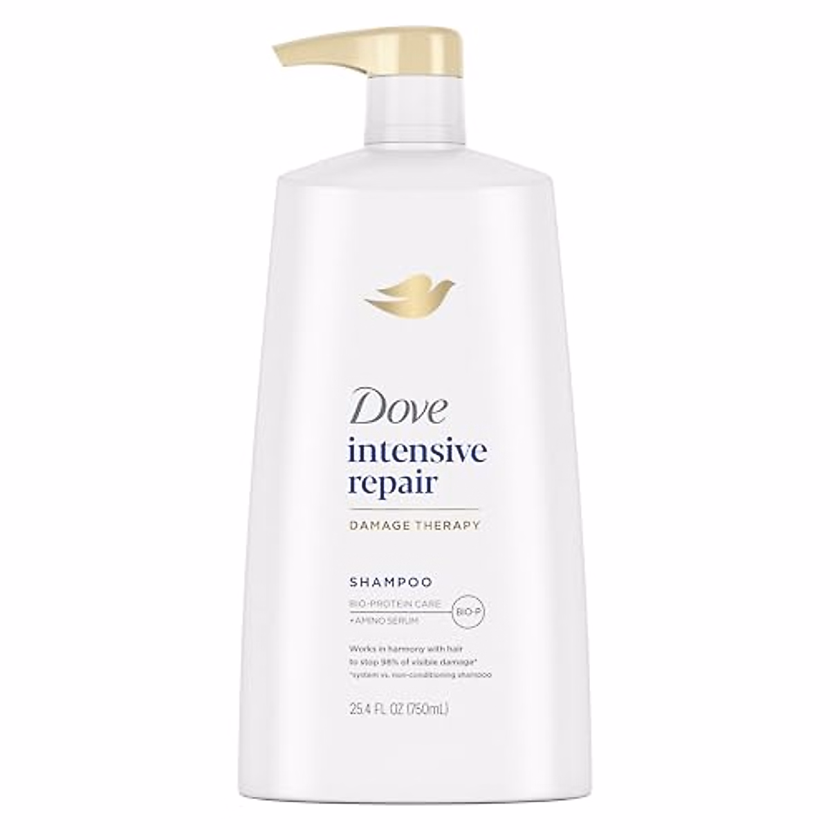 Dove Shampoo Intensive Repair for Damaged Hair Shampoo with Bio-Restore Complex 25.4 oz