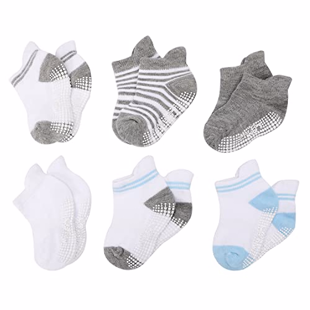 Baby Socks With Non Slip Grips Toddler Socks Infant Socks For 0-6,6-12,12-36 months Baby Boy Girl by Miss Fong Wear