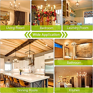 GOLSPARK Candelabra LED Bulbs Filament Dimmable Vintage Edison Light Bulb Chandelier,Warm White 3000K,40 Watt Equivalent,400 Lumen,E12 Base,6 Pack