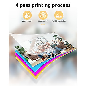 HPRT 4x6'' Portable Photo Printer – Instant Full-Color Photo Printer for Phone/Laptop/MacBook, Bluetooth/USB/WiFi Picture Printer with AR Video Printing, Thermal Dye Sublimation, All-in-One Kit