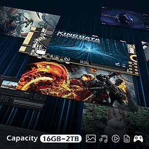 Kingdata SSD M.2 2242 512GB Ngff Internal Solid State Drive High-Performance Hard Drive for Desktop Laptop SATA III 6Gb/s Includes SSD(512GB, M.2 2242)