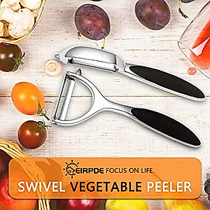 Eirpde Vegetable Peeler for Kitchen, Fruit, Carrot, Veggie, Potatoes Peeler, Y-Shaped and I-Shaped Stainless-Steel Multi-Function Set Peelers, Durable Non-Slip Handle(2-Piece)