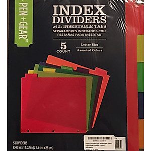 INDEX DIVIDERS with Insertable Tabs (Separadores Indexados Con Pestanas Para Insertar)