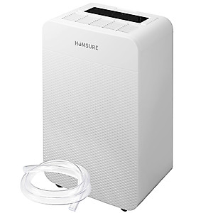 HUMSURE 4500 Sq. Ft Dehumidifier for Basements' 70 Pints Moisture Removal, Whole House Dehumidifier with Auto Shut-off, Portable Dehumidifier