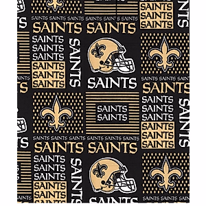 60" Wide Fabric Traditions New Orleans Football Team Blocks