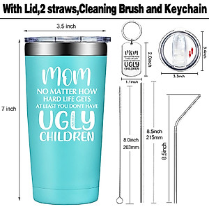 Grifarny Mom Gifts, Gifts for Mom from Daughter, Son, Kids, Husband - Funny Birthday Mothers Day Christmas Gifts for Mom, Mother, New Mom, Wife, Mama - Mom Tumbler Cup 20 oz