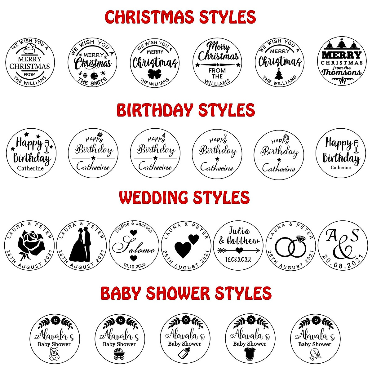 Personalized Cookie Stamp Baby Shower with Logo Family Name Custom Cookie Cutter and Stamp for Baking 3d Raised Design