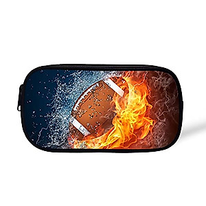 ENDUO DESIGN Lightweight Backpack for Girls/Boys School Bag with Lunch Bag, Pencil Case 3 in 1(American Football)