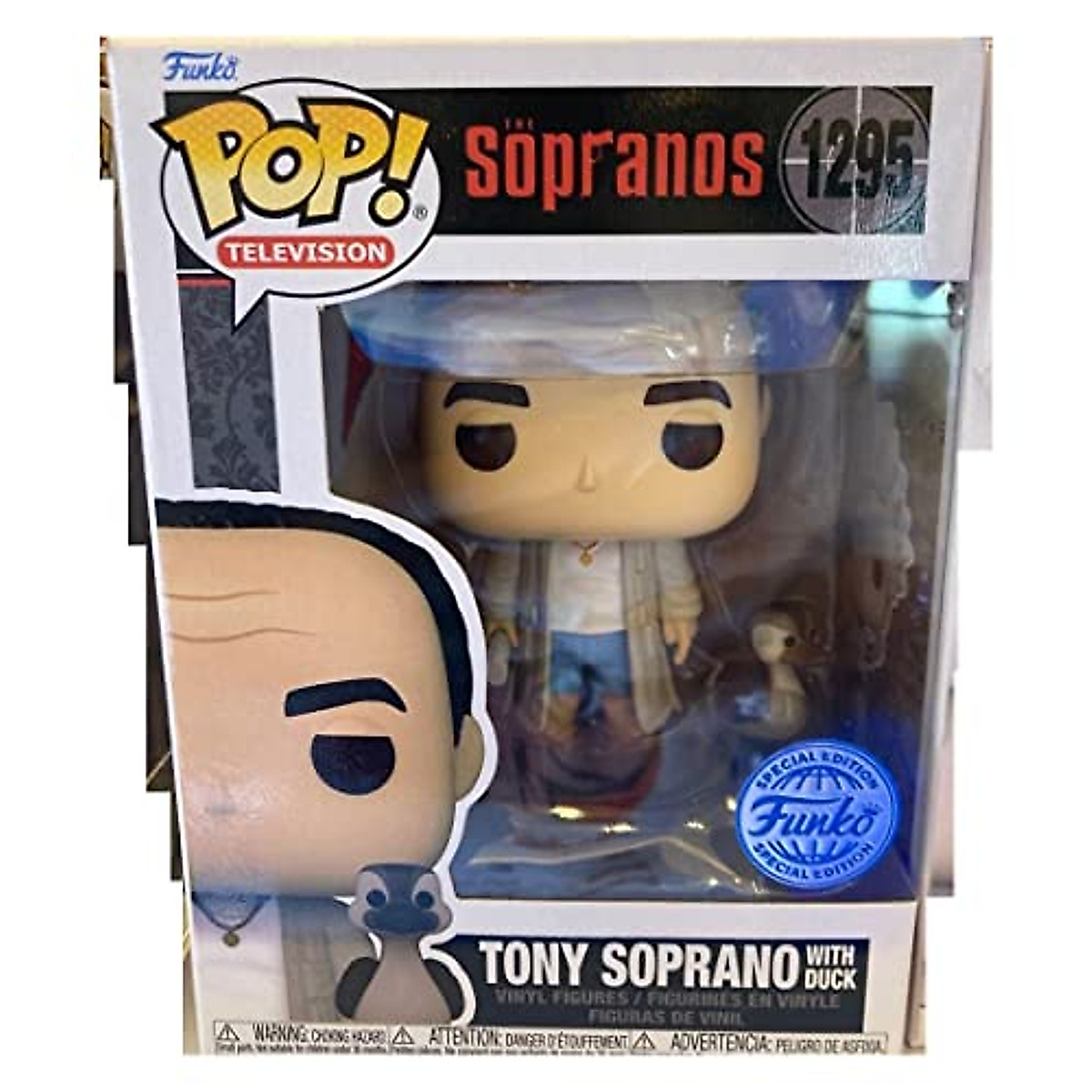 Funko The Sopranos Tony Soprano with Duck Pop Exclusive Bundled with Pop Protector 1295